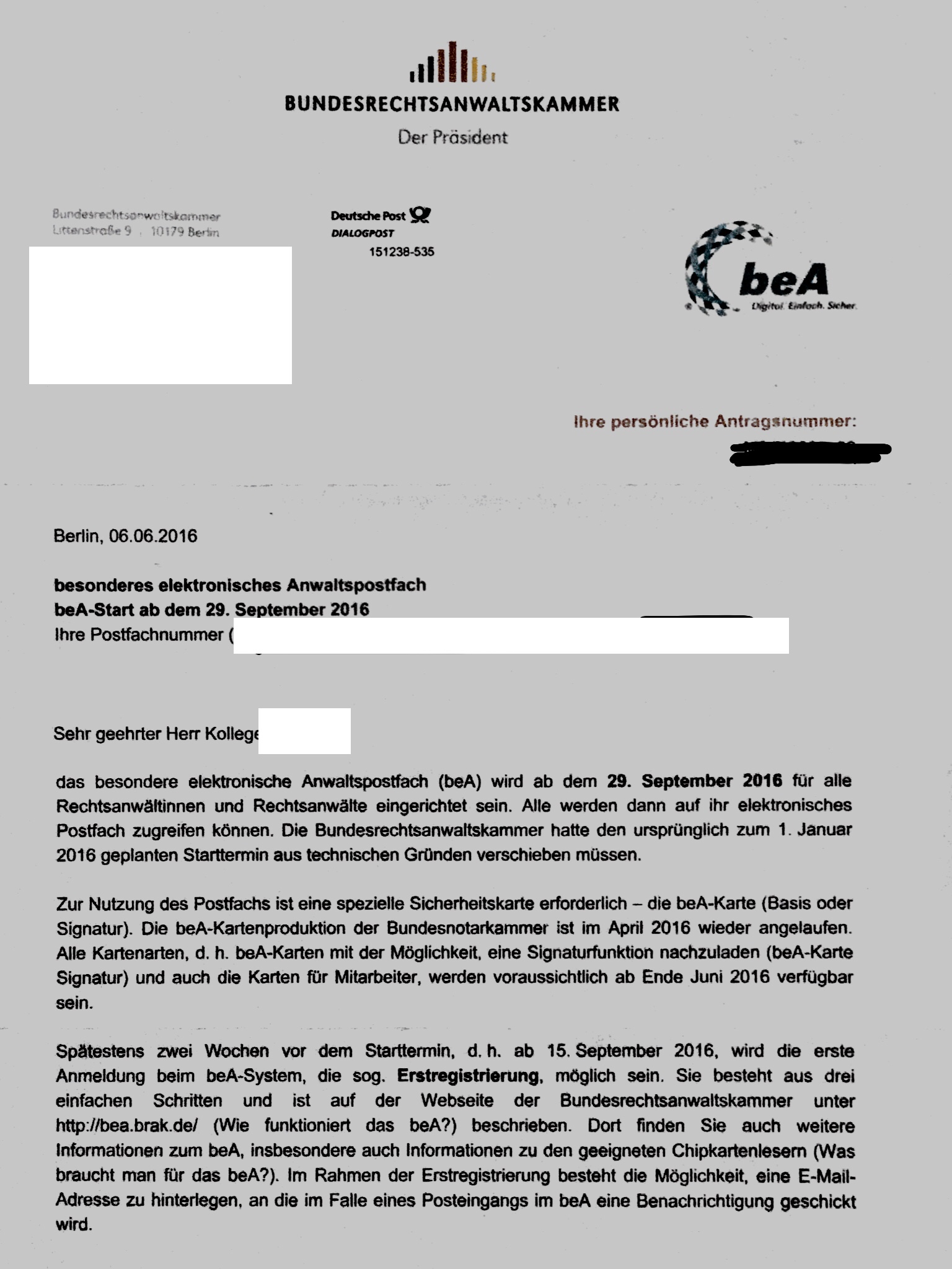 beA-Karte beantragen – beA | Eine Anleitung